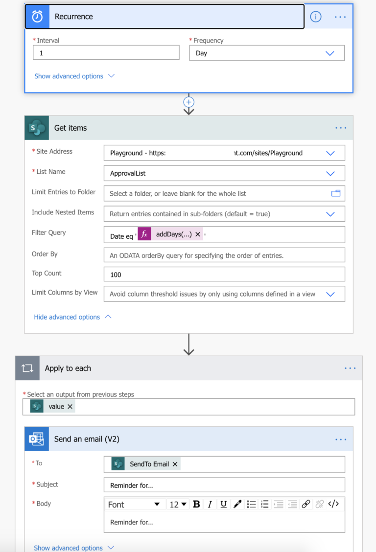 How To Build Basic Reminder Flow Using Power Automate And Sharepoint