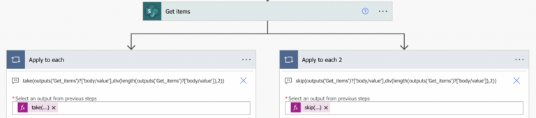 Split Items Array In Halves For Faster Processing In Power Automate 2986