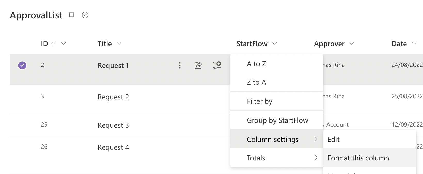 Add Button To Start Power Automate Flow From Sharepoint List
