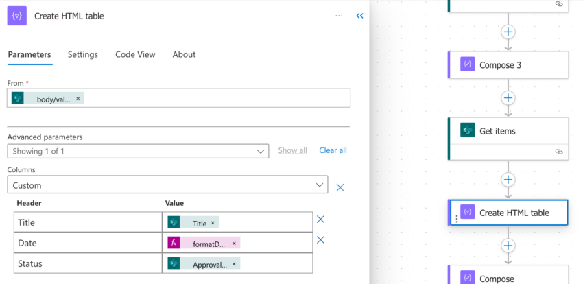 How To Invert Html Table Rows Columns In Power Automate