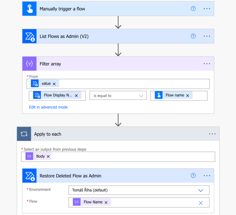 Building a flow to restore deleted Power Automate flows Building a flow to restore deleted Power Automate flows