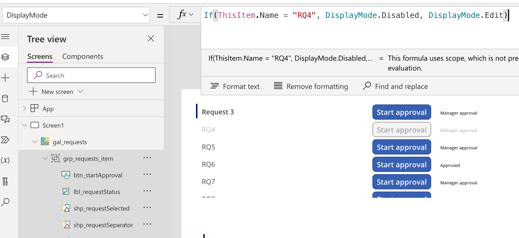 How to disable specific item in PowerApps gallery How to disable specific item in PowerApps gallery